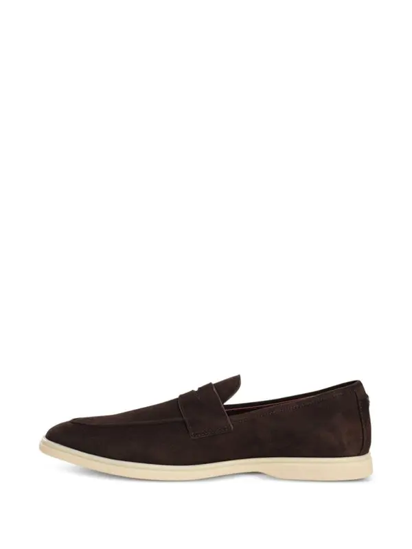 BOUGEOTTE Logo-appliqué Loafers - Brown