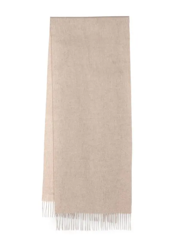 N.peal Large Woven Scarf - Neutrals
