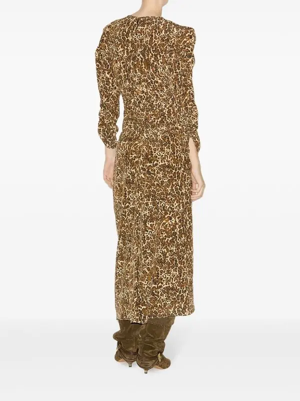 Isabel Marant Étoile Albini Leopard-print Dress - Brown