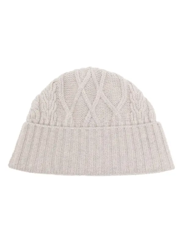 N.peal Chunky-knitted Beanie - Grey