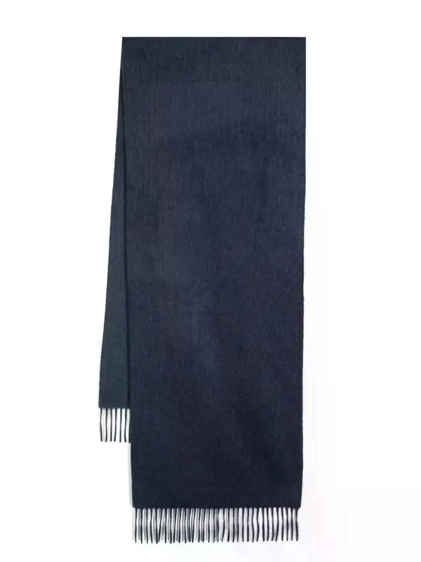 N.peal Large Woven Scarf - Blue
