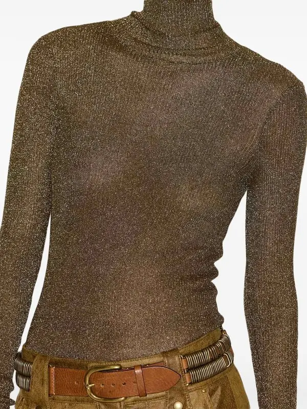 Isabel Marant Étoile Jaelis Metallic Jumper - Green