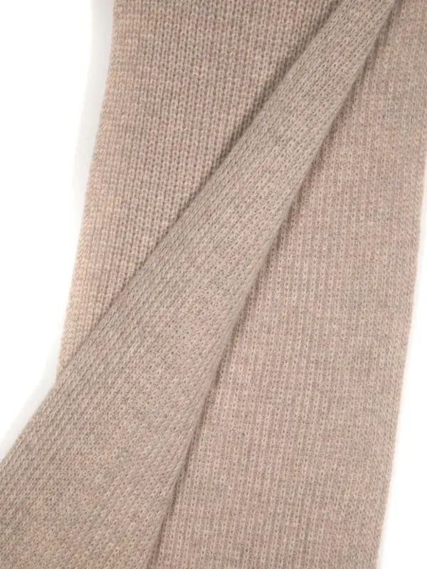 N.peal Ribbed Scarf - Neutrals