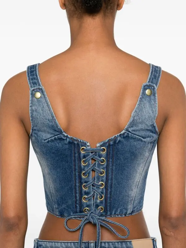 MURMUR Denim Corset Top