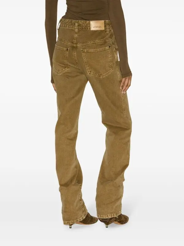 Isabel Marant Étoile Brinley Buckle Jeans - Brown