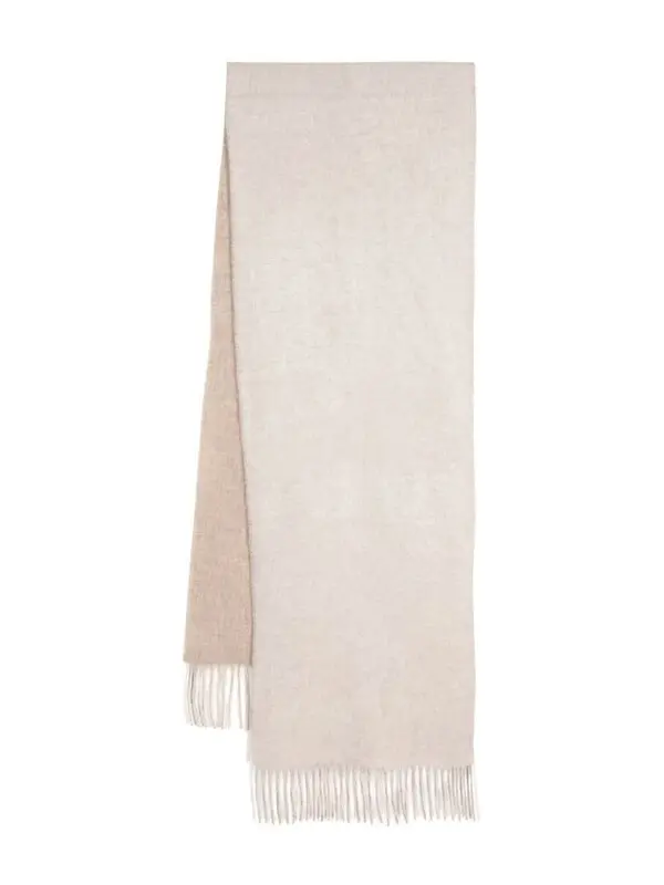 N.peal Doubleface Woven Scarf - Neutrals