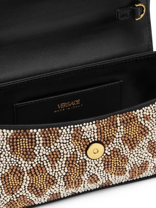 Versace La Medusa Crystal-embellished Mini Bag