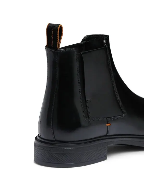 Santoni Leather Ankle Boots