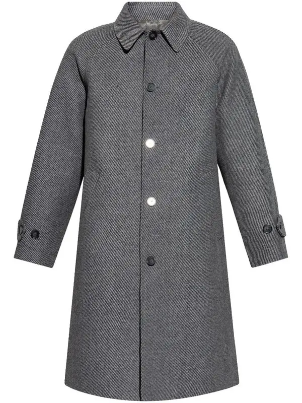 Officine Générale Single-breasted Coat - Grey