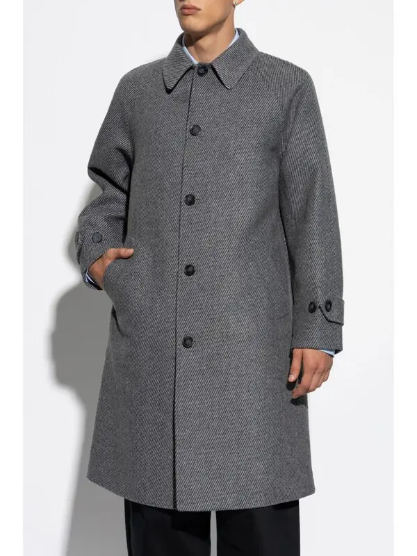Officine Générale Single-breasted Coat - Grey