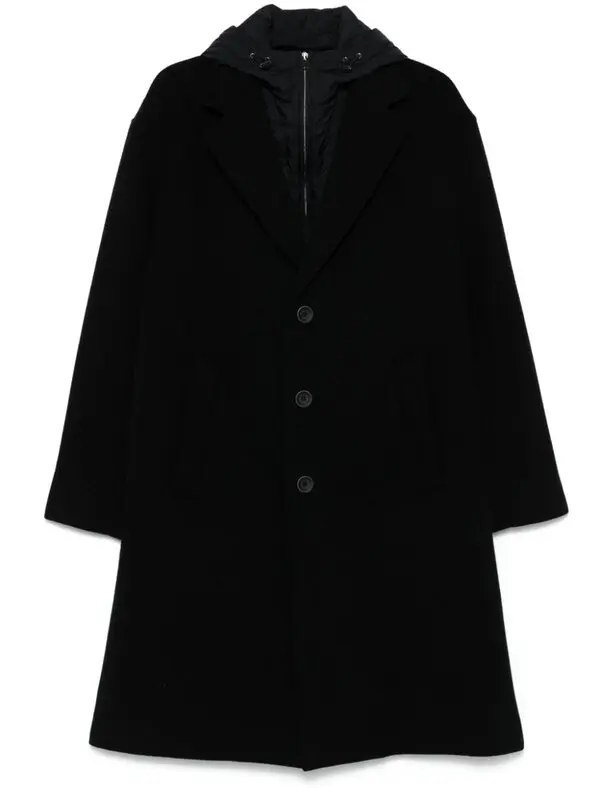 Herno Hooded Coat - Black