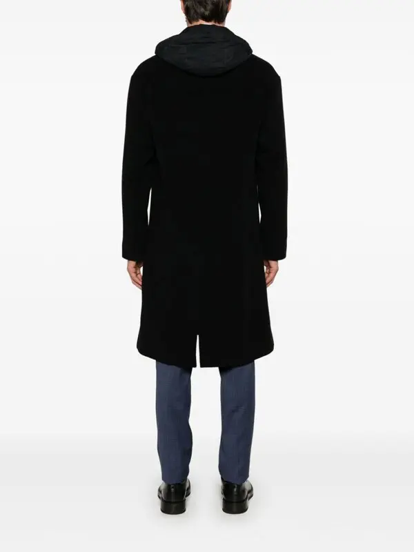Herno Hooded Coat - Black
