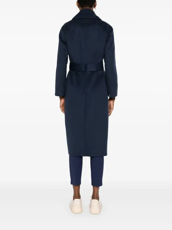 TWINSET Feather-trim Wool-blend Coat