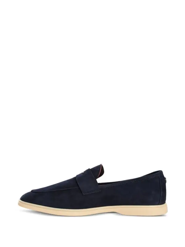 BOUGEOTTE Logo-appliqué Detailing Loafers - Blue