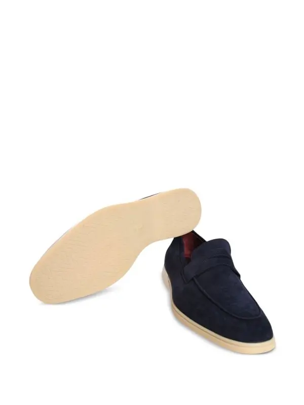 BOUGEOTTE Logo-appliqué Detailing Loafers - Blue