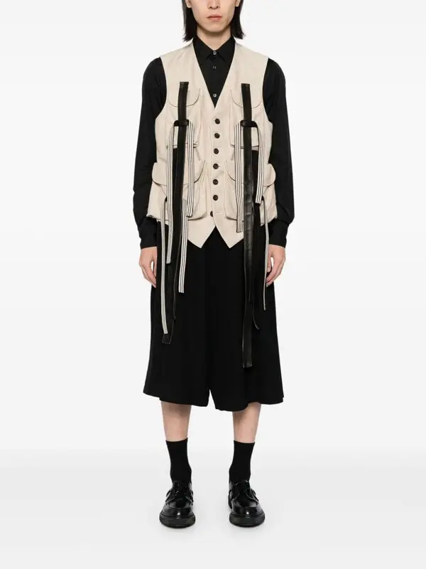 Yohji Yamamoto Cargo-pockets Canvas Vest
