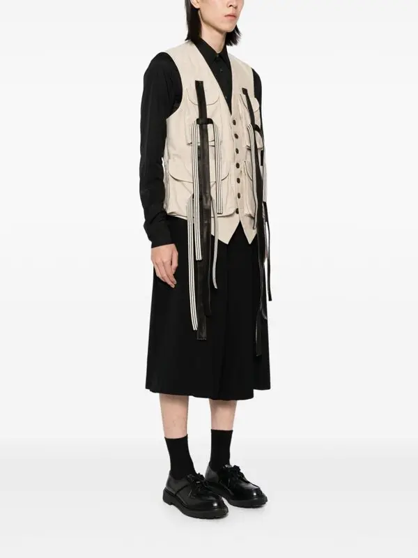 Yohji Yamamoto Cargo-pockets Canvas Vest