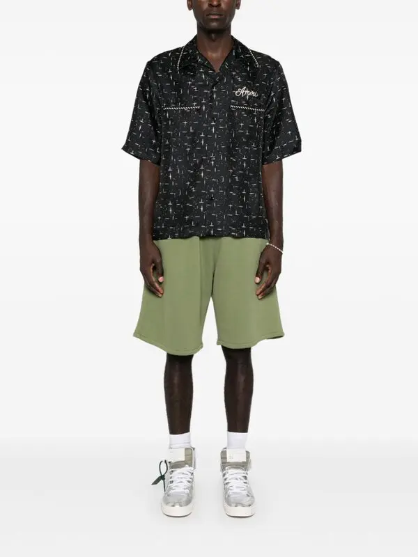 Off-White Arrows-motif Shorts - Green