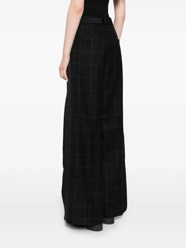 Sacai Check-pattern Trousers