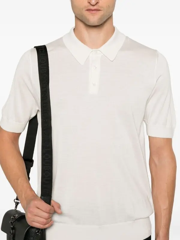 Dolce & Gabbana Fine-knit Polo Shirt - White