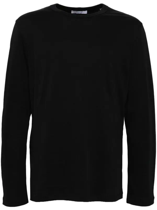 Helmut Lang Logo-print Long-sleeved T-shirt - Black