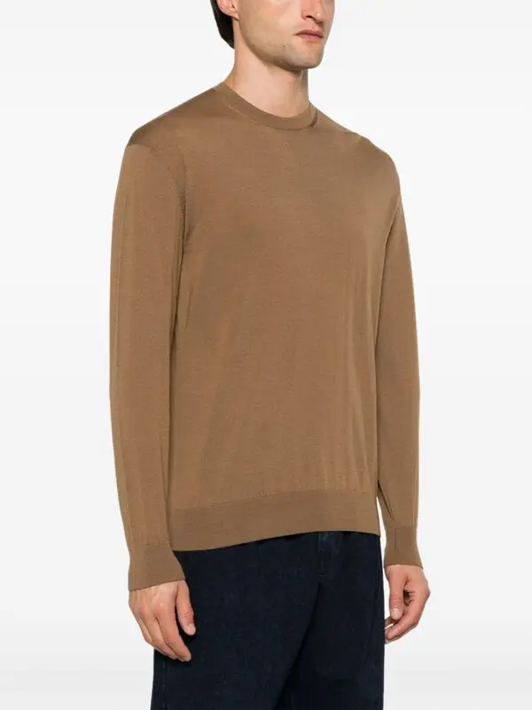 D4.0 Fine-knit Sweater - Brown
