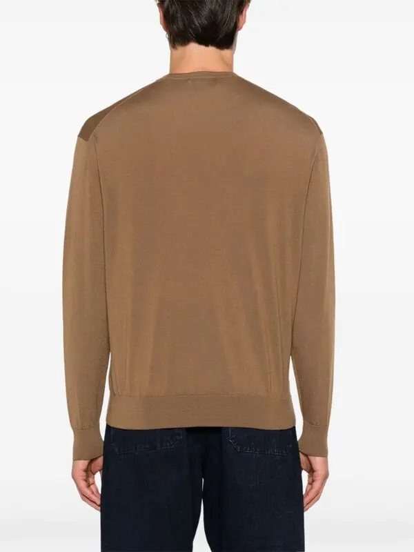 D4.0 Fine-knit Sweater - Brown