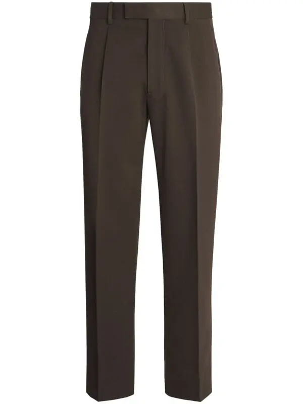 Zegna Pleated Trousers - Brown