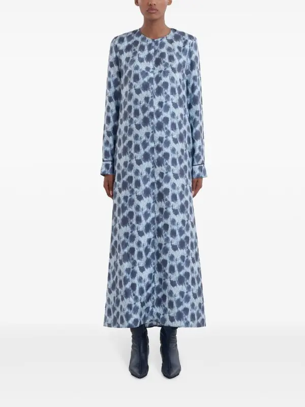 Marni All-over-print Dress - Blue