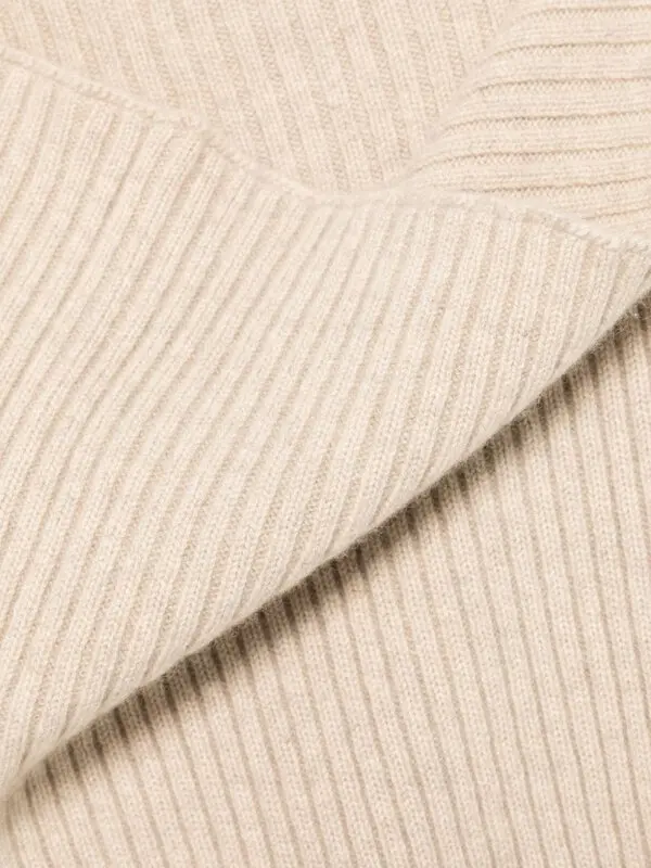 Eric Bompard Ribbed Snood - Neutrals
