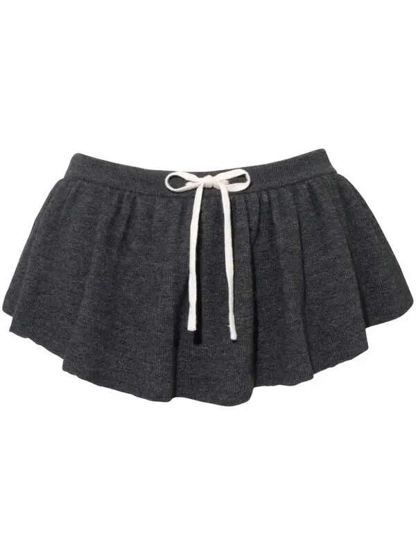 Cashmere In Love Windy Mini Skirt - Grey