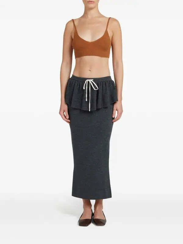 Cashmere In Love Windy Mini Skirt - Grey
