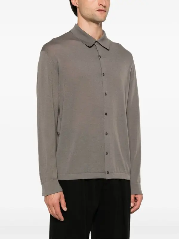 D4.0 Wool Cardigan - Grey