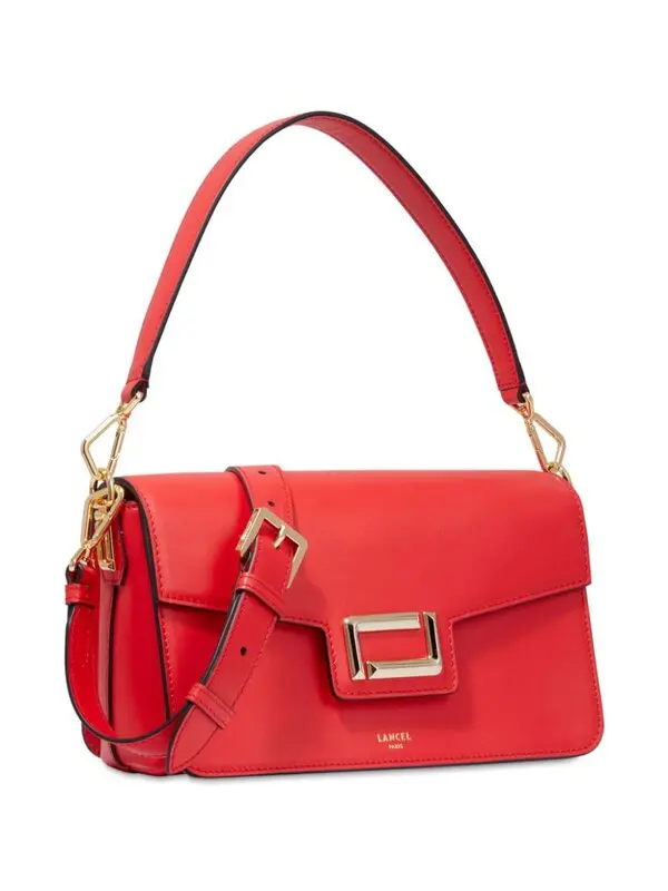 LANCEL Leather Shoulder Bag - Red