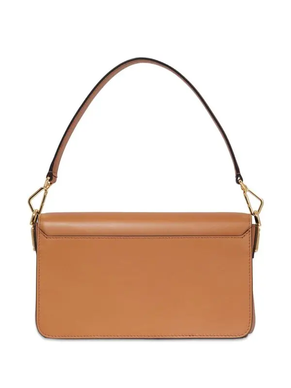 LANCEL Leather Flap Bag - Brown