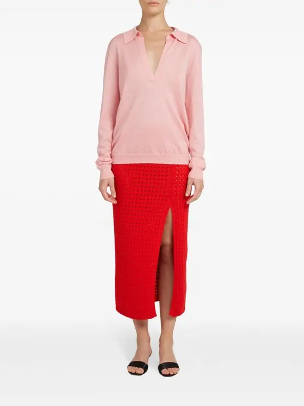 Cashmere In Love Lane Polo Top - Pink