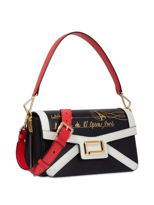 LANCEL Leather Medium Flap Bag