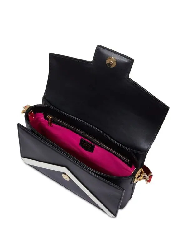 LANCEL Leather Medium Flap Bag