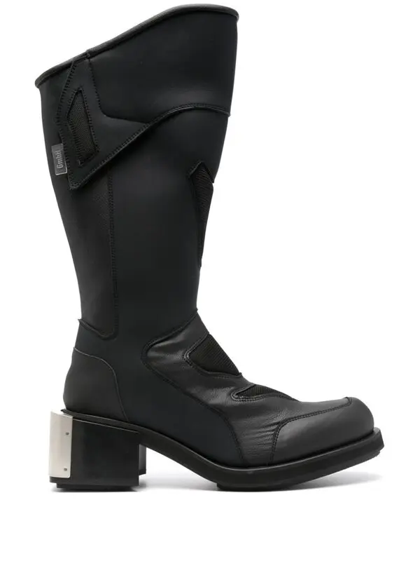 GMBH Baris Knee High Moto Boots - Black