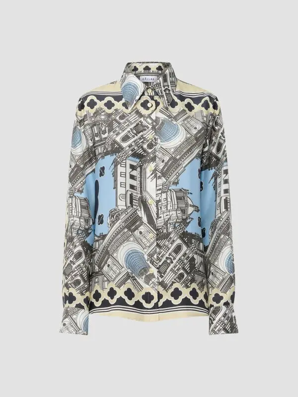 CALLAS MILANO Brooks Classic Fit Tailored Shirt - Black White