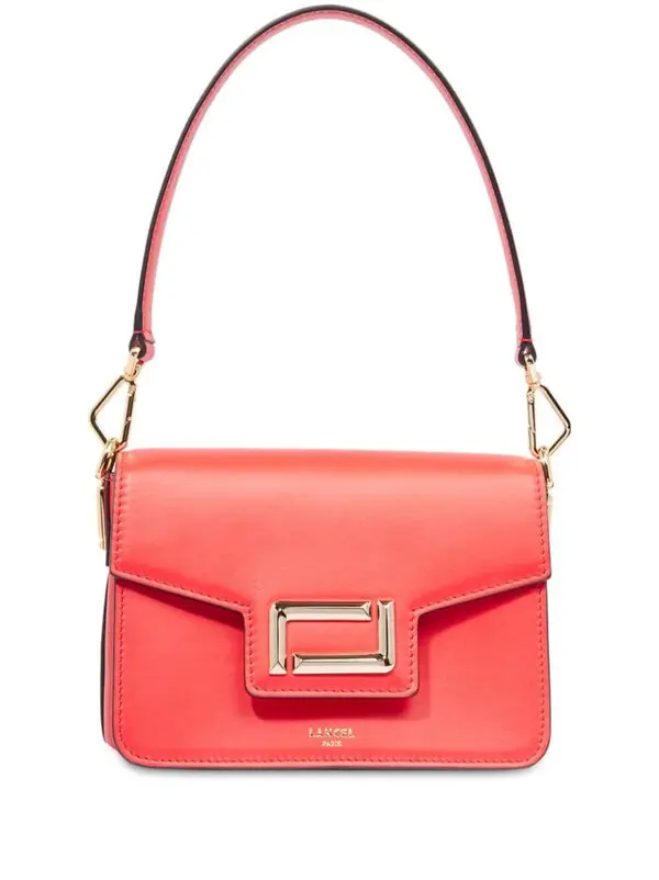 LANCEL Mini Leather Shoulder Bag - Red