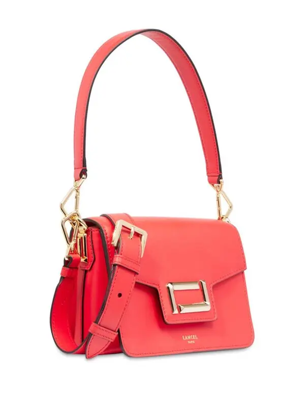 LANCEL Mini Leather Shoulder Bag - Red