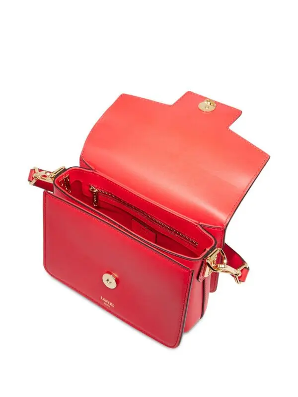 LANCEL Mini Leather Shoulder Bag - Red