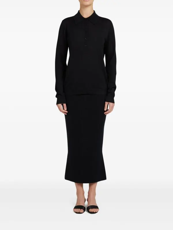 Cashmere In Love Ellis Polo Shirt - Black