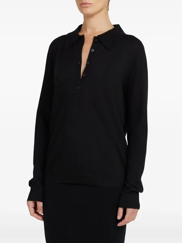 Cashmere In Love Ellis Polo Shirt - Black