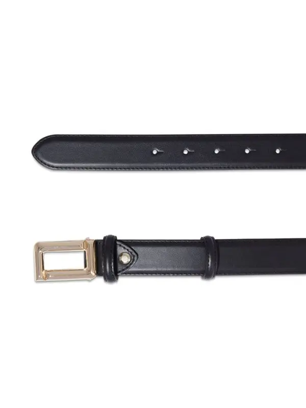 LANCEL Angele Leather Belt - Black