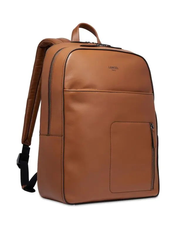 LANCEL Logo-print Leather Backpack