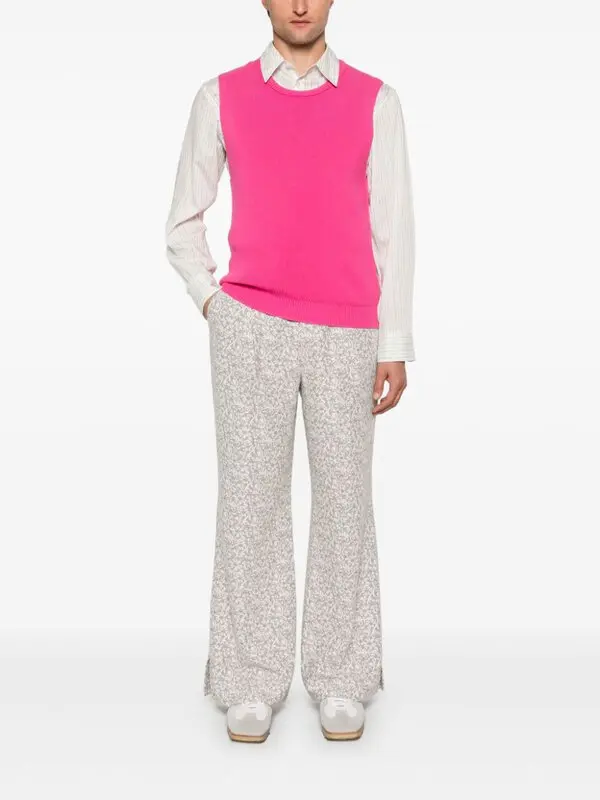 SOULLAND Deni Floral Jacquard Trousers