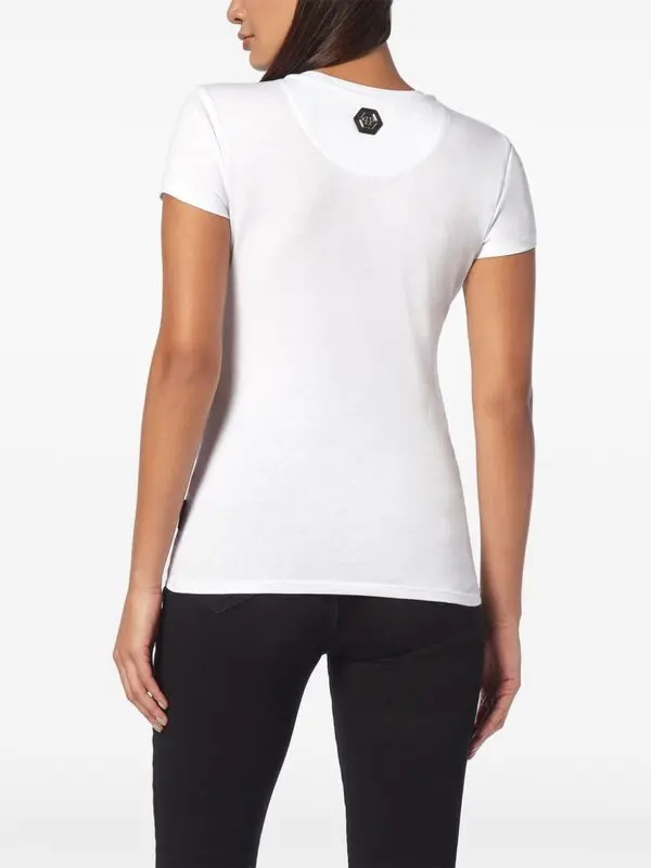 Philipp Plein Crystal-embellished T-shirt - White