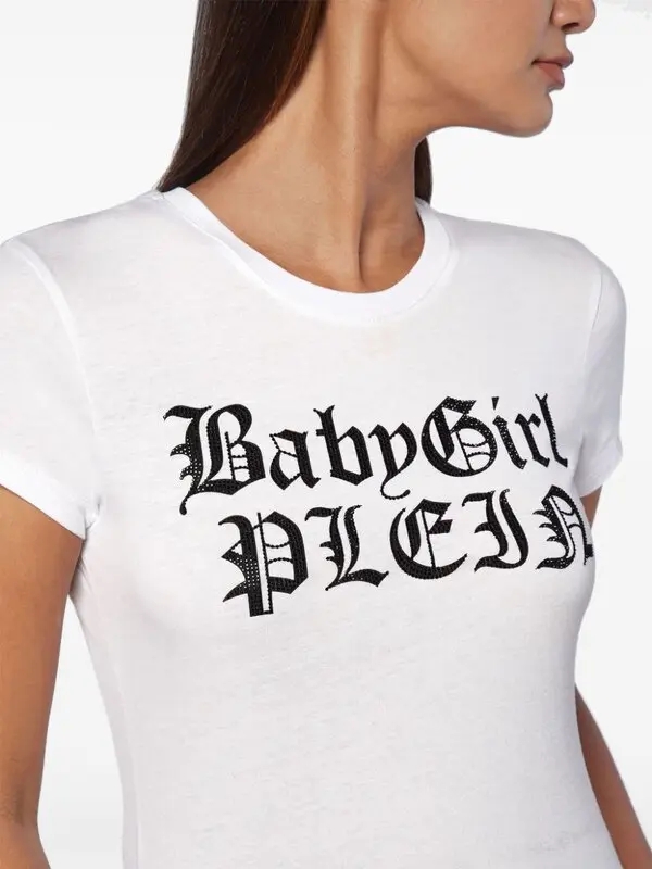 Philipp Plein Crystal-embellished T-shirt - White